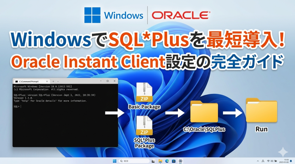 WindowsでSQL*Plusを最短導入！Oracle Instant Client設定の完全ガイド | 蓮華の記録帳